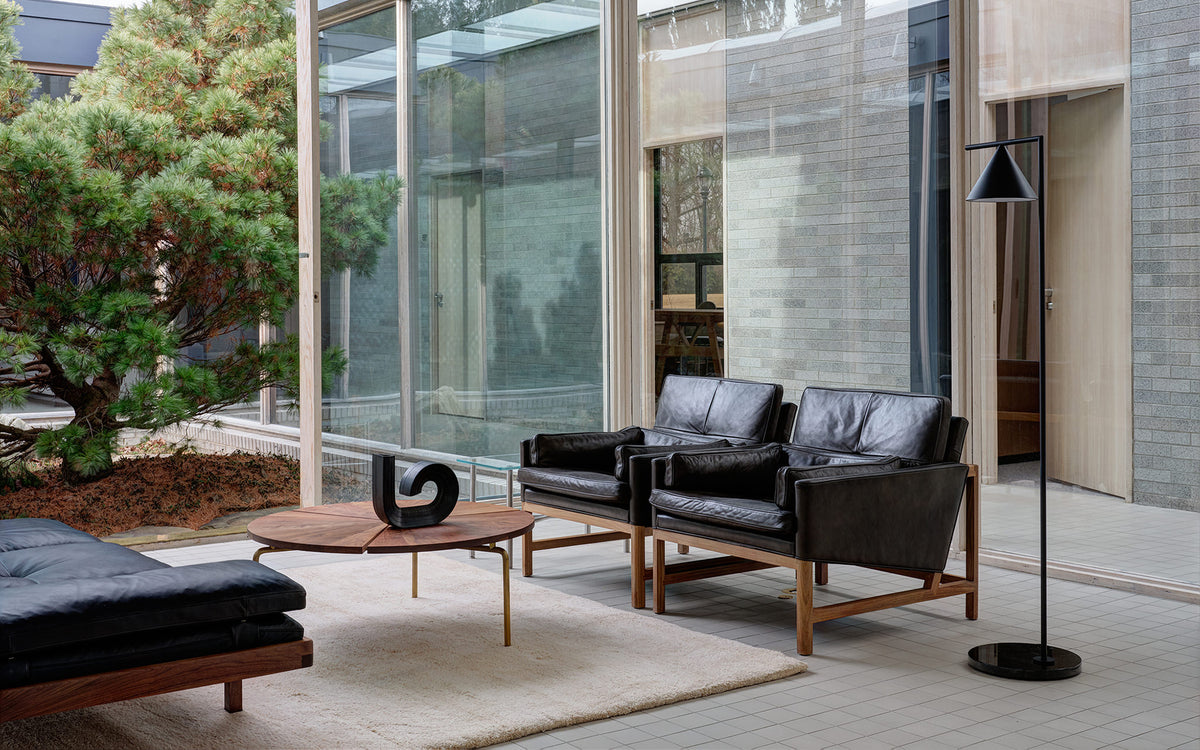 Wood Frame Lounge Chairs