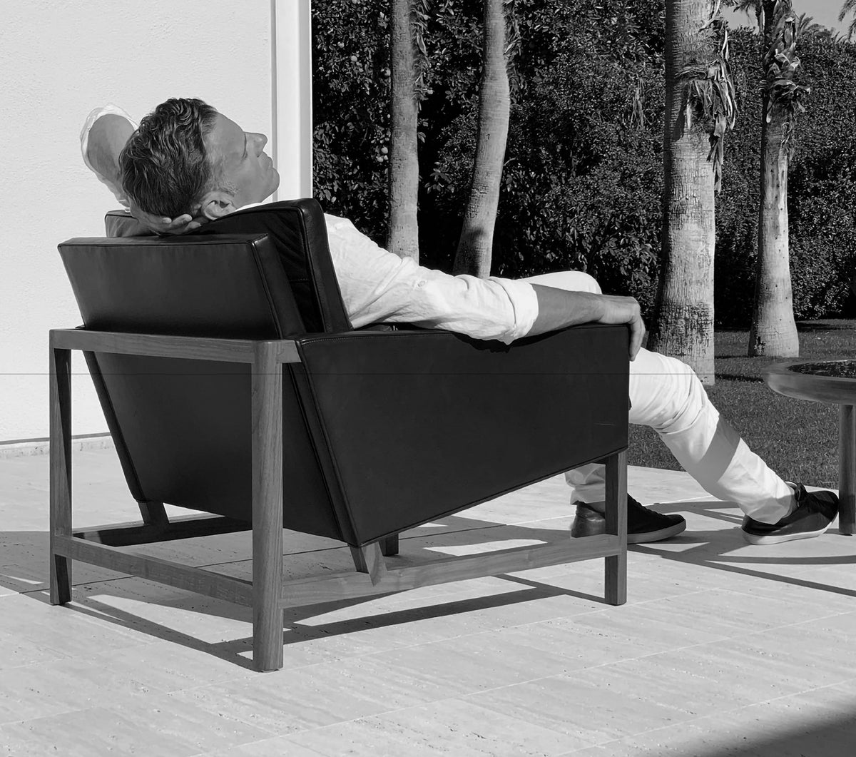 Wood Frame Lounge Chairs