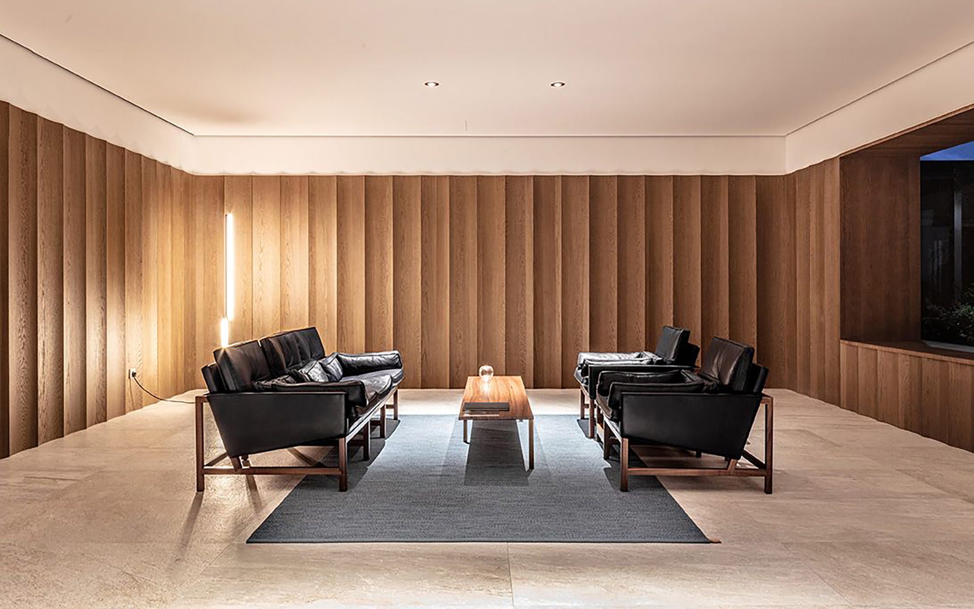 Wood Frame Lounge Chairs