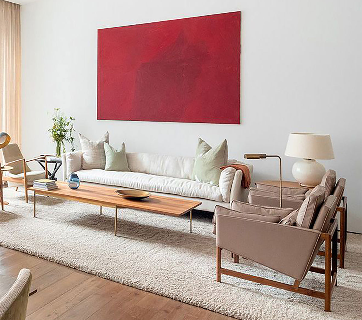 Wood Frame Lounge Chairs