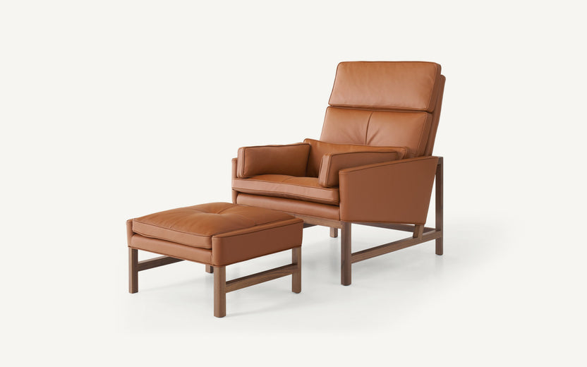 Wood Frame Lounge Chairs