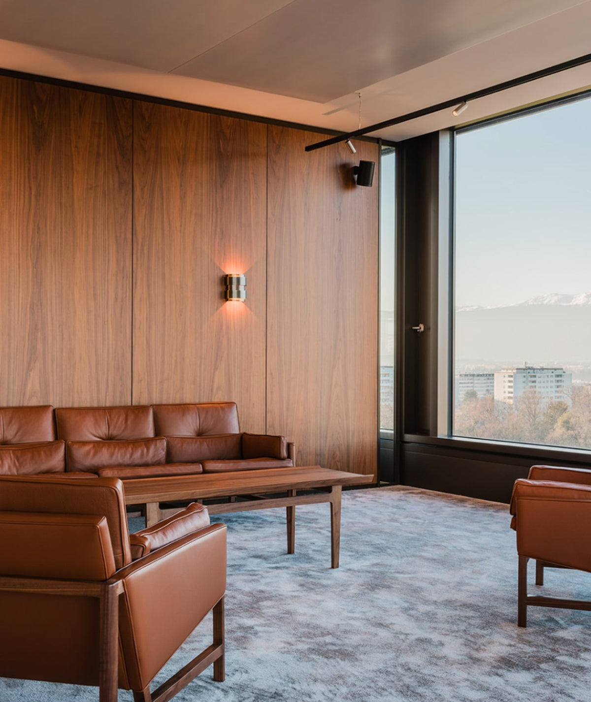 Wood Frame Lounge Chairs